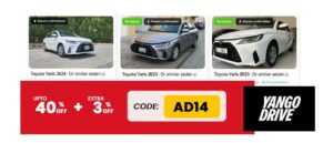 Yango Drive Promo Code AD95 – Up to 60% + 3% OFF | May 2026
